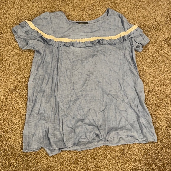 THML | Tops | Thml Ruffle And Fringe Top | Poshmark